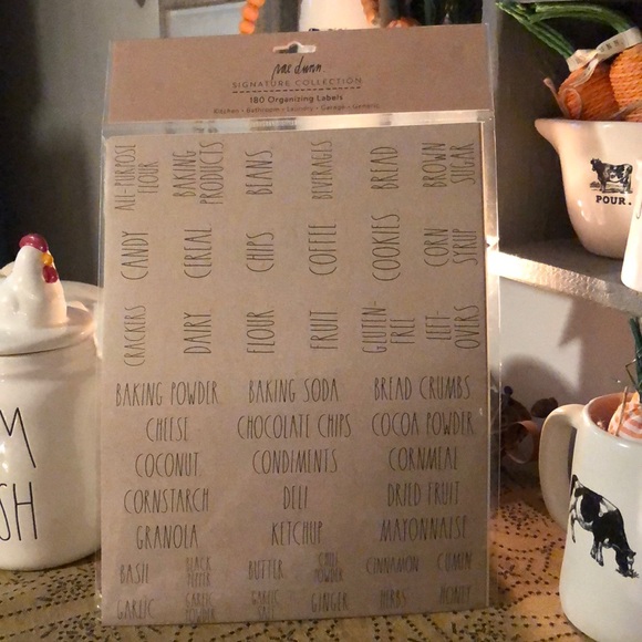 Rae Dunn | Storage & Organization | Rae Dunn 8 Organizing Labels Tan ...